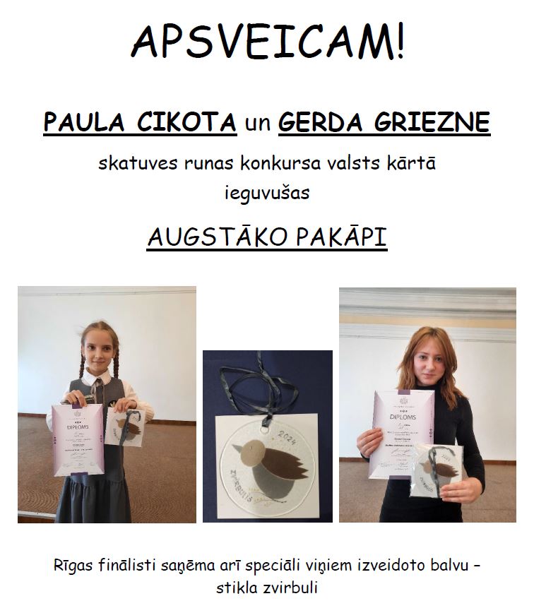 Augstākā pakāpe runas konkursa valsts kārtā! – Rīgas Centra humanitārā ...